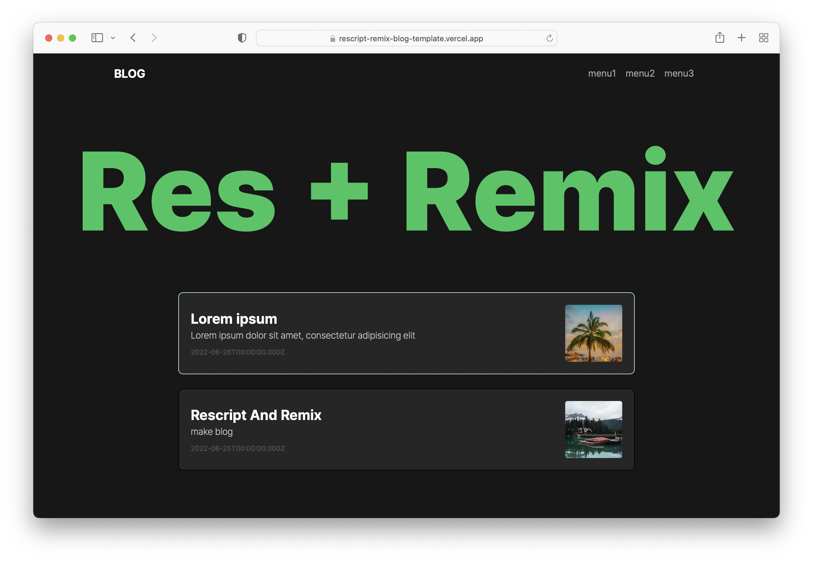 Remix로 블로그 만들기, 근데 이제 ReScript를 곁들인
